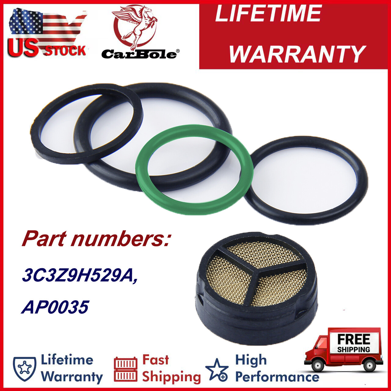 Powerstroke Diesel IPR Valve Screen Seal Kit For Ford Super Duty 6.0L ...