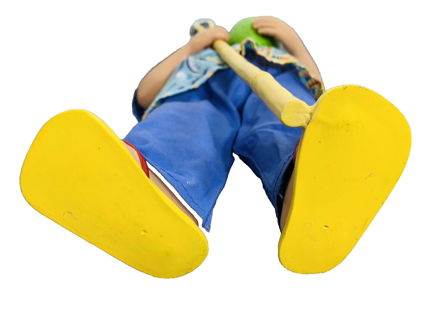 Hawaiian Shirt Santa Figurine Lei Tiki Torch Tropical Drink Fabric ...