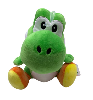 Nintendo Super Mario Bros. Green 11” Yoshi Plush Toy Little Buddy San ...
