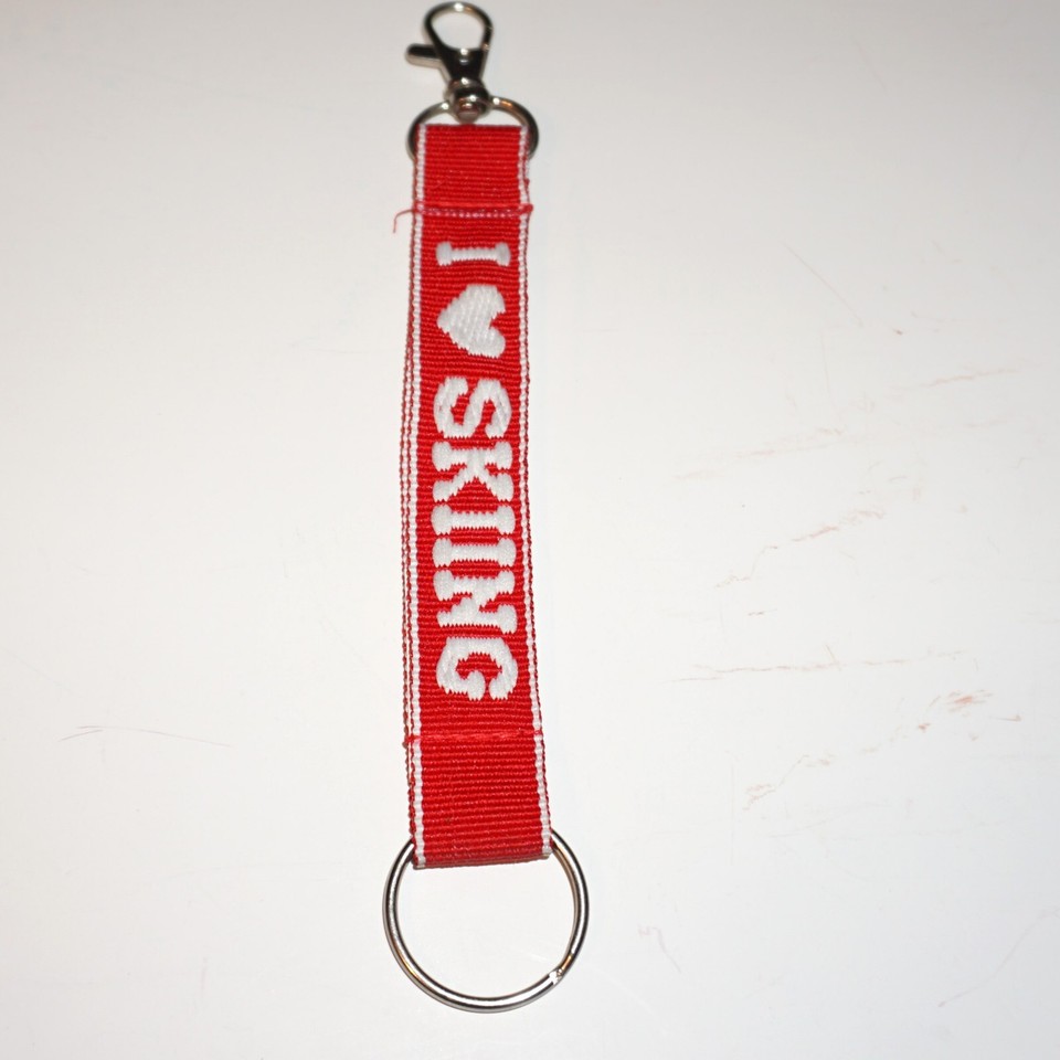 Key Chain Embroidered Lanyard Ring Clasp Choose Name or Fun Phrase 6 ...