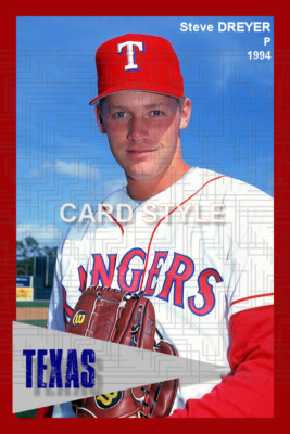 Steve Dreyer - 1994 Texas Rangers - choose a size - full color print | eBay