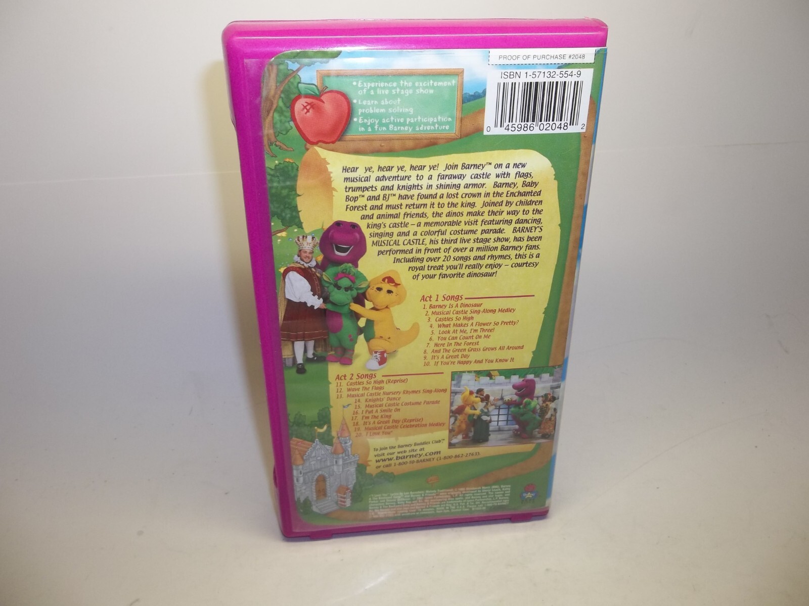 Vintage VHS Barneys Musical Castle Live | Grelly USA