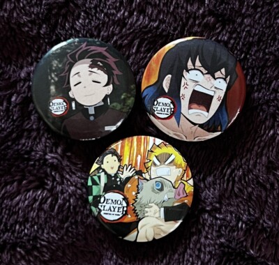 Demon Slayer Tanjiro Zenitsu Muichiro Pins Hot Topic | eBay
