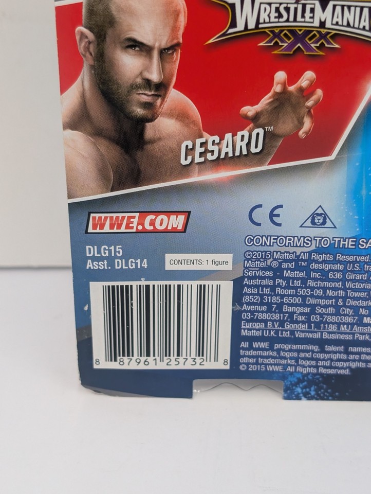 WWE Razor Ramon Basic Wrestling Figure Wrestlemania by Mattel New W ...