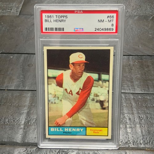 1961 Topps Bill Henry #66 *Reds* PSA 8 NM-MT | eBay