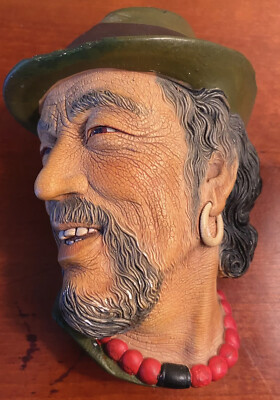 Bossons Tibetan Man wall Sculpture 1960 Collectible | eBay