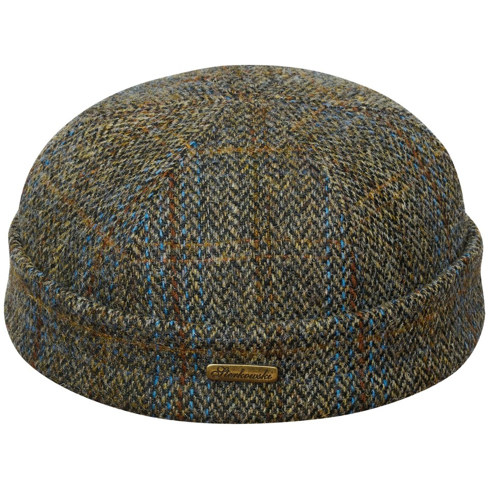 DOCKER Beanie Harris Tweed Wolle Fischer Mütze Mariner Cap Winter ...