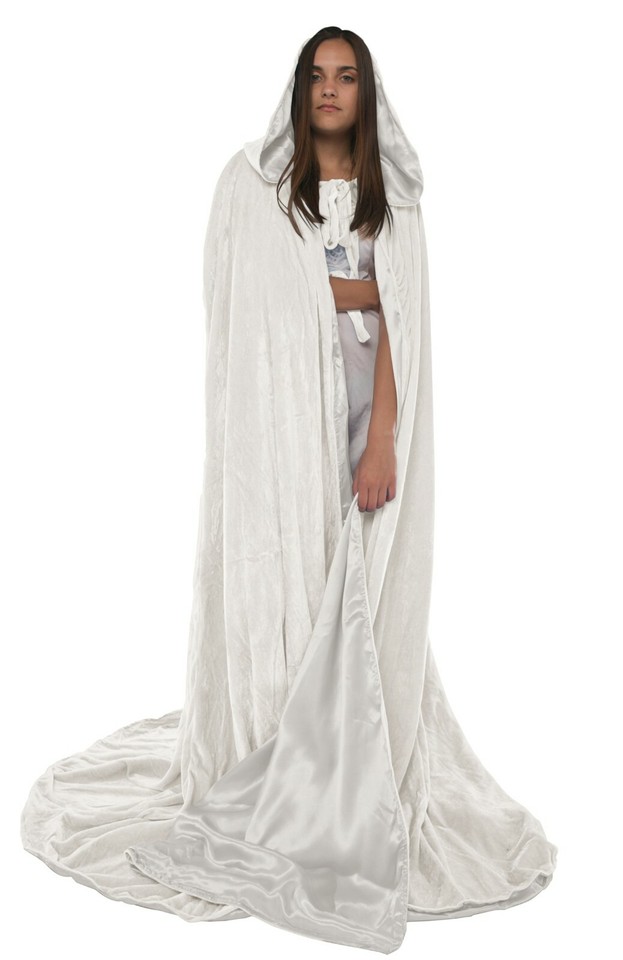 Hooded Velvet Cloak lined in Satin Luxury Cape Fashion Vampire Costume ...