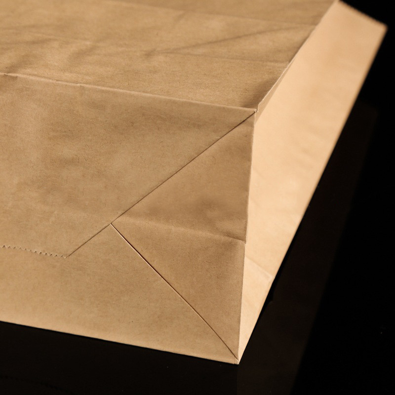 Brown Paper Bags Without Handles Kraft Food Takeaway Carrier Bags SOS ...