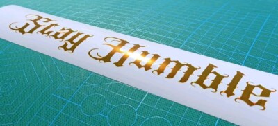 Stay Humble decal sticker Gold holographic Vinyl car window banner ...