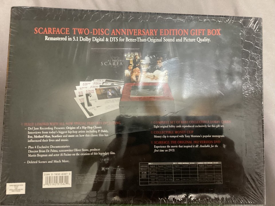 Scarface Two Disc Anniversary Edition Gift Box NIB 25192315824| eBay
