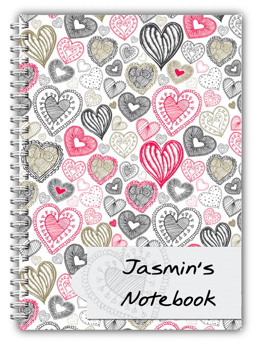 A5 & A4 PERSONALISED NOTEBOOKS, NOTE BOOK, PAD, 50 LINED OR BLANK, GIFT ...