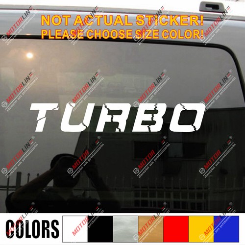 Turbo inside Boosted Decal Sticker Car Vinyl die cut pick size color | eBay
