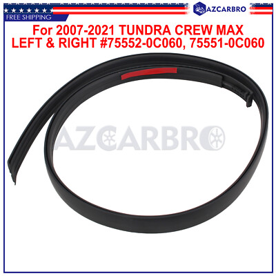LEFT & RIGHT ROOF DRIP MOLDING 75552-0C060 75551-0C060 For 07-21 TUNDRA ...