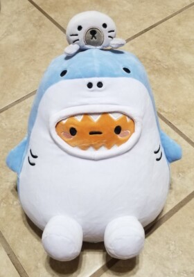 Smoko Blue Shark Tayto Potato With Seal 10 Inch Midi Mochi Plush | eBay