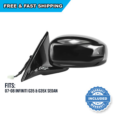 For 07-08 Infiniti G35 Sedan G35x Sedan Driver Side Heated Power Mirror ...
