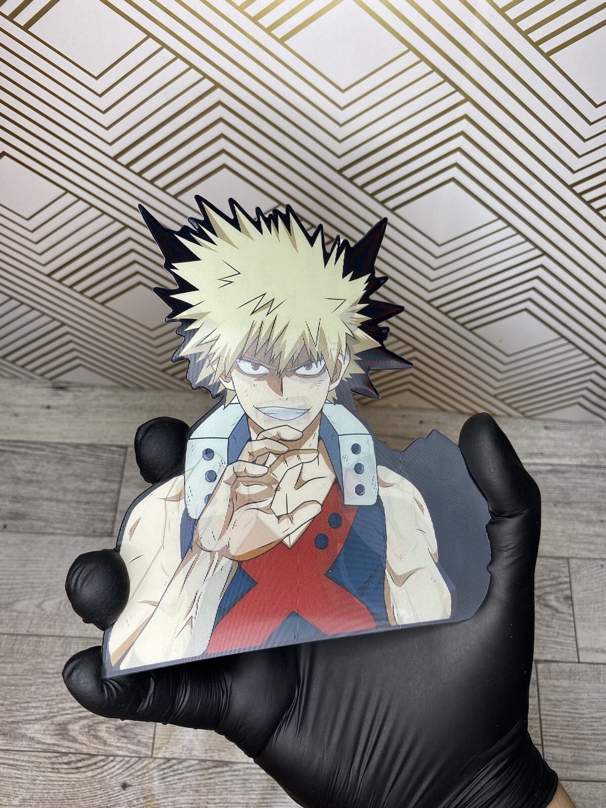 My Hero Academia Katsuki Bakugo 3D Lenticular Motion Car Sticker Decal ...