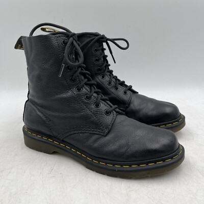 Dr Martens 13512 Size 7 Black Virginia Pebbled Soft Leather Lace Up ...
