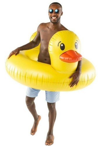 GIANT 4 FT Inflatable Rubber Duckie Ducky Duck Pool Float Raft ...