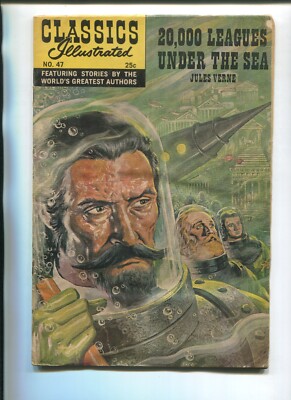 CLASSICS ILLUSTRATED 47 GOOD 20,000 LEAGUES UNDER THE SEA V1 1970 HRN ...