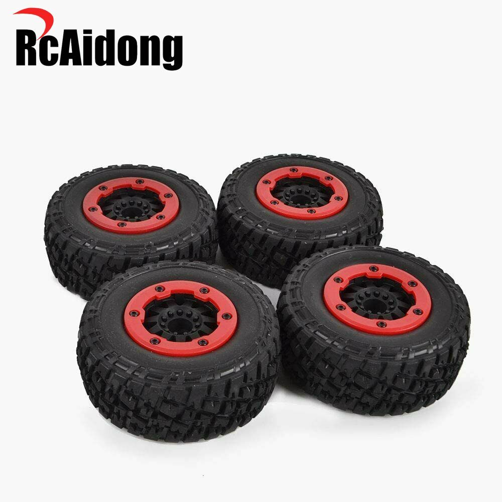 1/10 Short Course Tires/Beadlock Wheels Hex 12mm For Traxxas Slash 4x4 ...