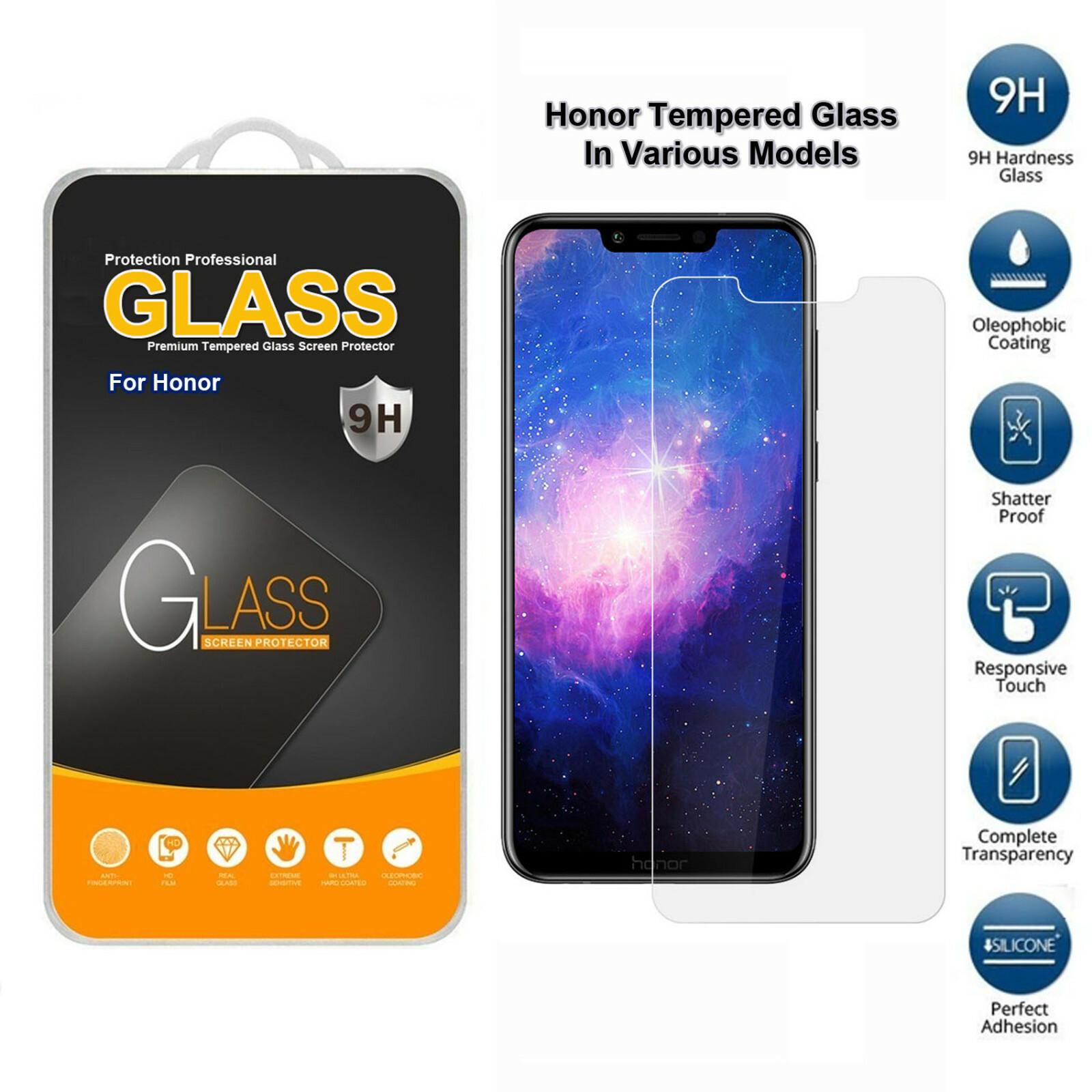 For Honor In All Various Models Tempered Glass Mobile Phone Screen ...