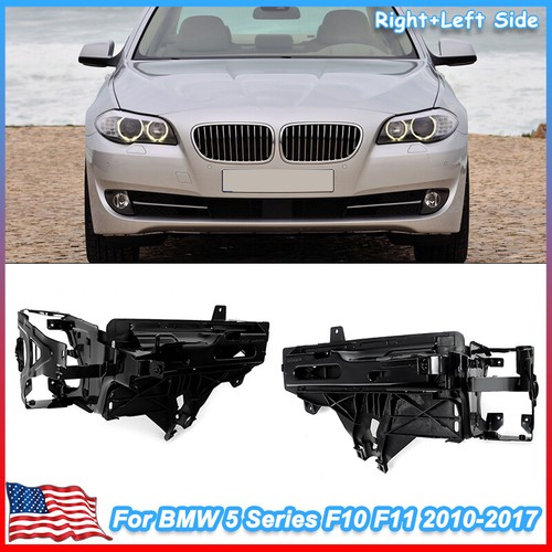 For 2010-2017 BMW F10 F11 550i M5 Headlight Mount Brackets LH+RH Outer ...