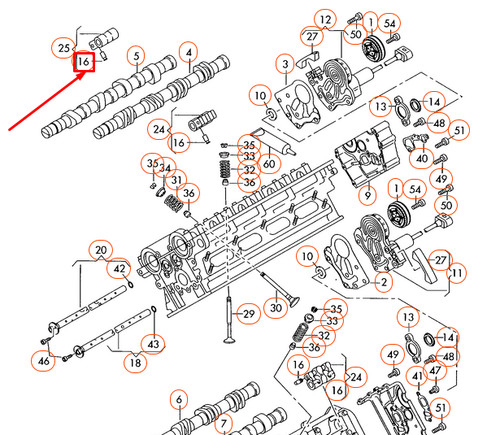 NEW AUDI A4 8E B6 CAMSHAFT FOLLOWER SPACER 077109320CB OEM | eBay