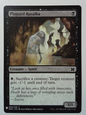 Plagued Rusalka *Common* Magic MtG x1 Mystery Booster | eBay
