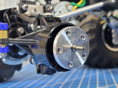 Pair Aluminum -2mm Offset Wheel hub Adapter Tamiya 1/10 Clodbuster ...