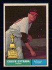 1961 TOPPS BASEBALL # 395 CHUCK ESTRADA INV J8612 | eBay