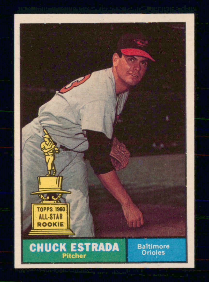 1961 TOPPS BASEBALL # 395 CHUCK ESTRADA INV J8612 | eBay