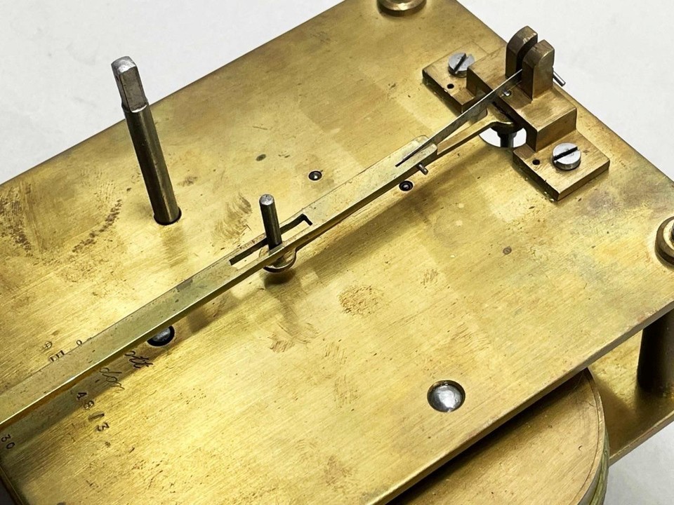 GOOD VINTAGE FUSEE CLOCK MOVEMENT & PENDULUM by ELLIOT raf sector clock ...