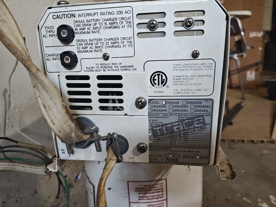 Trace Engineering DR2424 DR Series Power Inverter/Charger For Parts | eBay