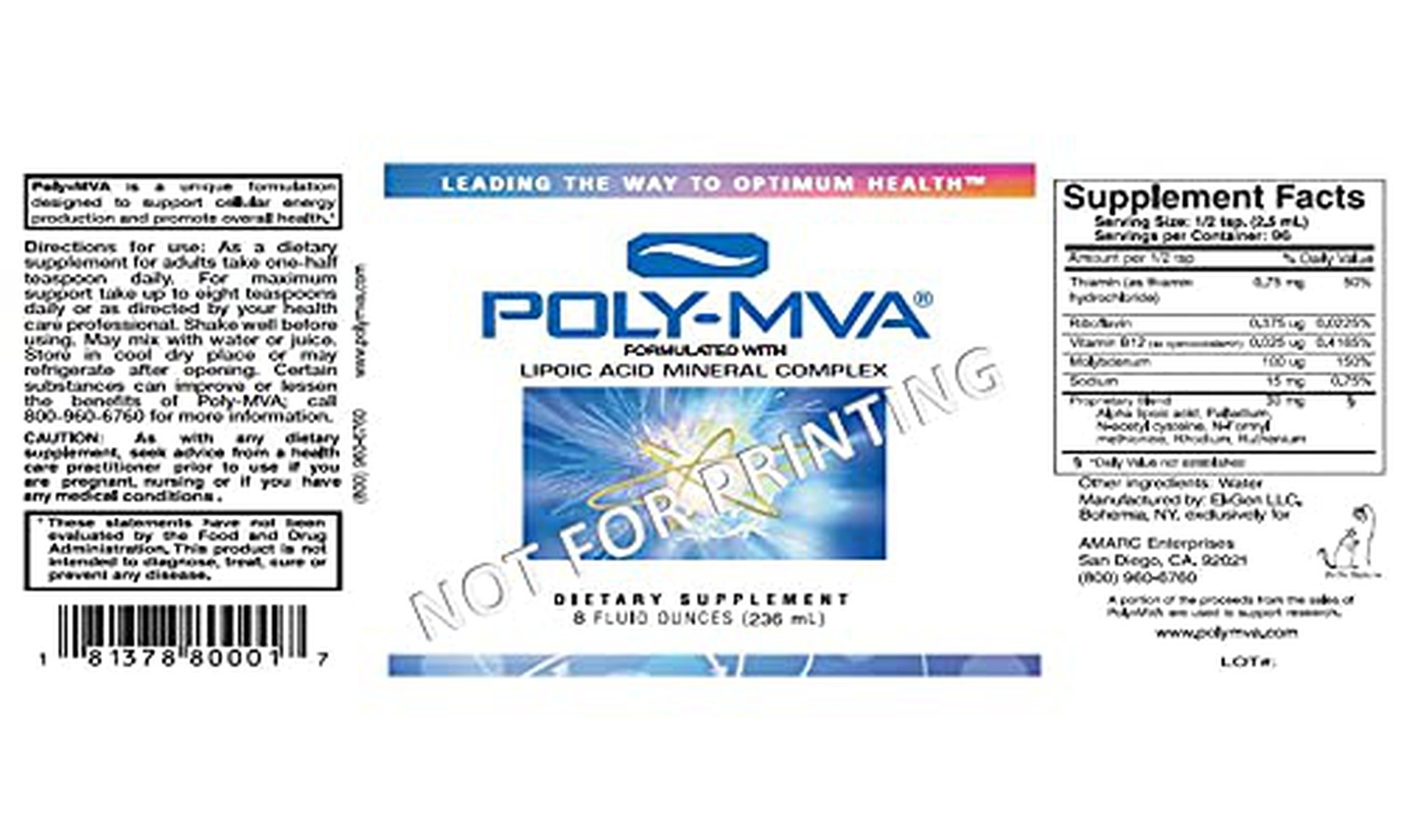 Poly-MVA Dietary Supplement - 8 oz. for sale online | eBay