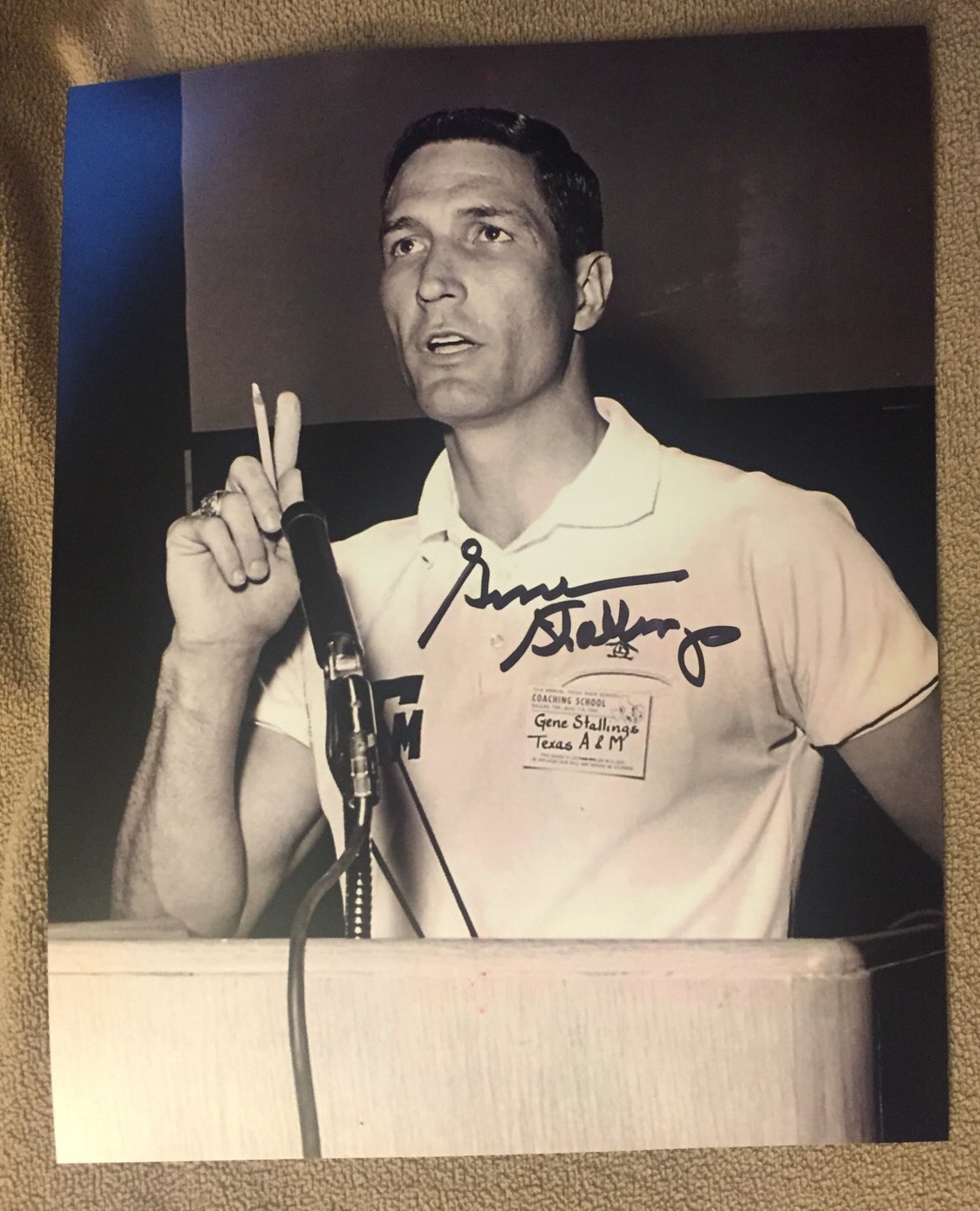 Gene Stallings Signed 8 X 10 Photo Autographed Football | eBay