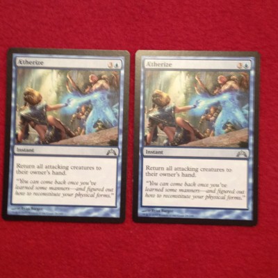 MTG X2 Aetherize Gatecrash Magic the Gathering Uncommon Blue Instant ...