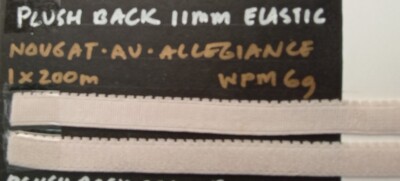 5M 11MM PLUSH BACK NOUGAT SUPERSOFT ELASTIC AUSTRALIA MADE VINTAGE 90s ...