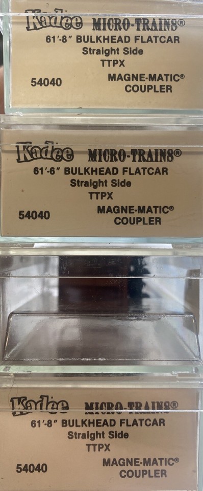 N Scale Microtrains MTL Trailer train TTX Bulkhead Runner 4-Pack Set | eBay