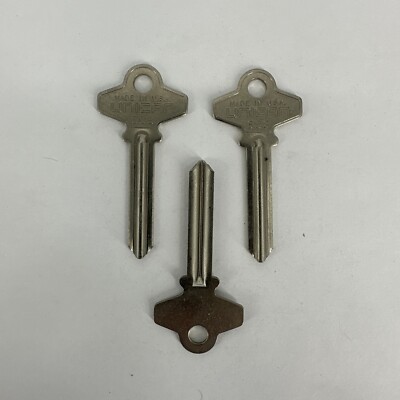 LOT OF 3 Unican SC6 Key Blank Uncut Keys Made in USA NEW OLD STOCK | eBay