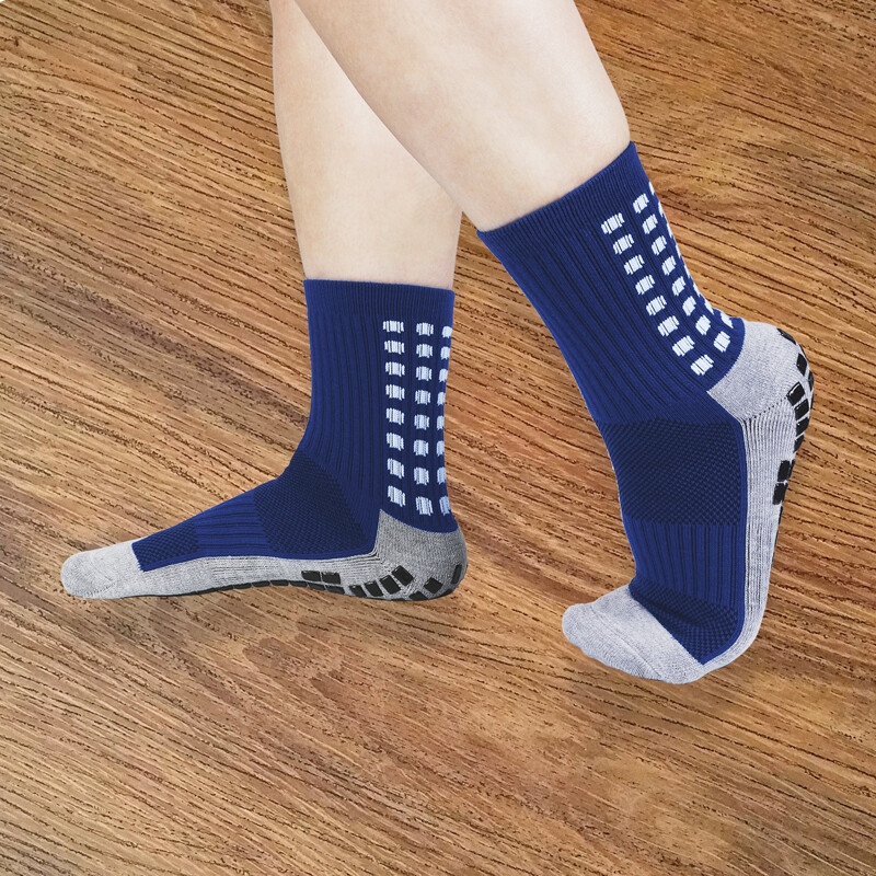 6 Pair Sport Socks Anti Slip W/ Grip Men Women Football Basketball ...