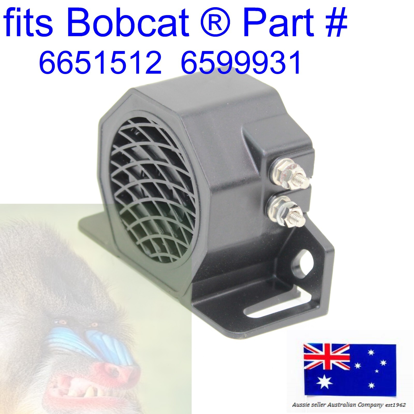BOBCAT BACKUP ALARM HORN BEEPER SIREN 6651512 REVERSE SPEAKER 6599931 ...