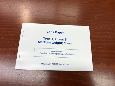 Lens Cleaning Paper Tissue Pack of 50 Sheets A-A-50177A | eBay