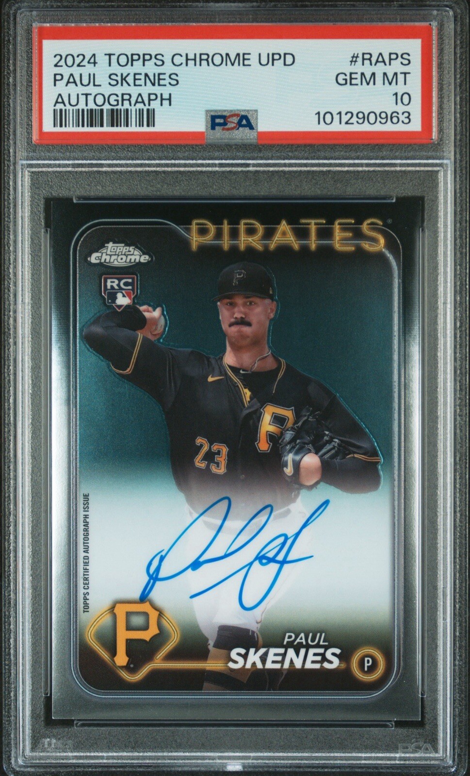 Paul Skenes 2024 Topps Chrome Update #RA-PS Autographs Price Guide ...