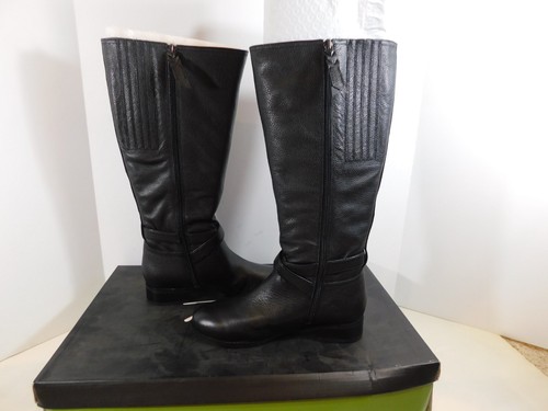 NEW Trotters Liberty Harness Wide Calf Riding Knee High Boots 5 M Black ...