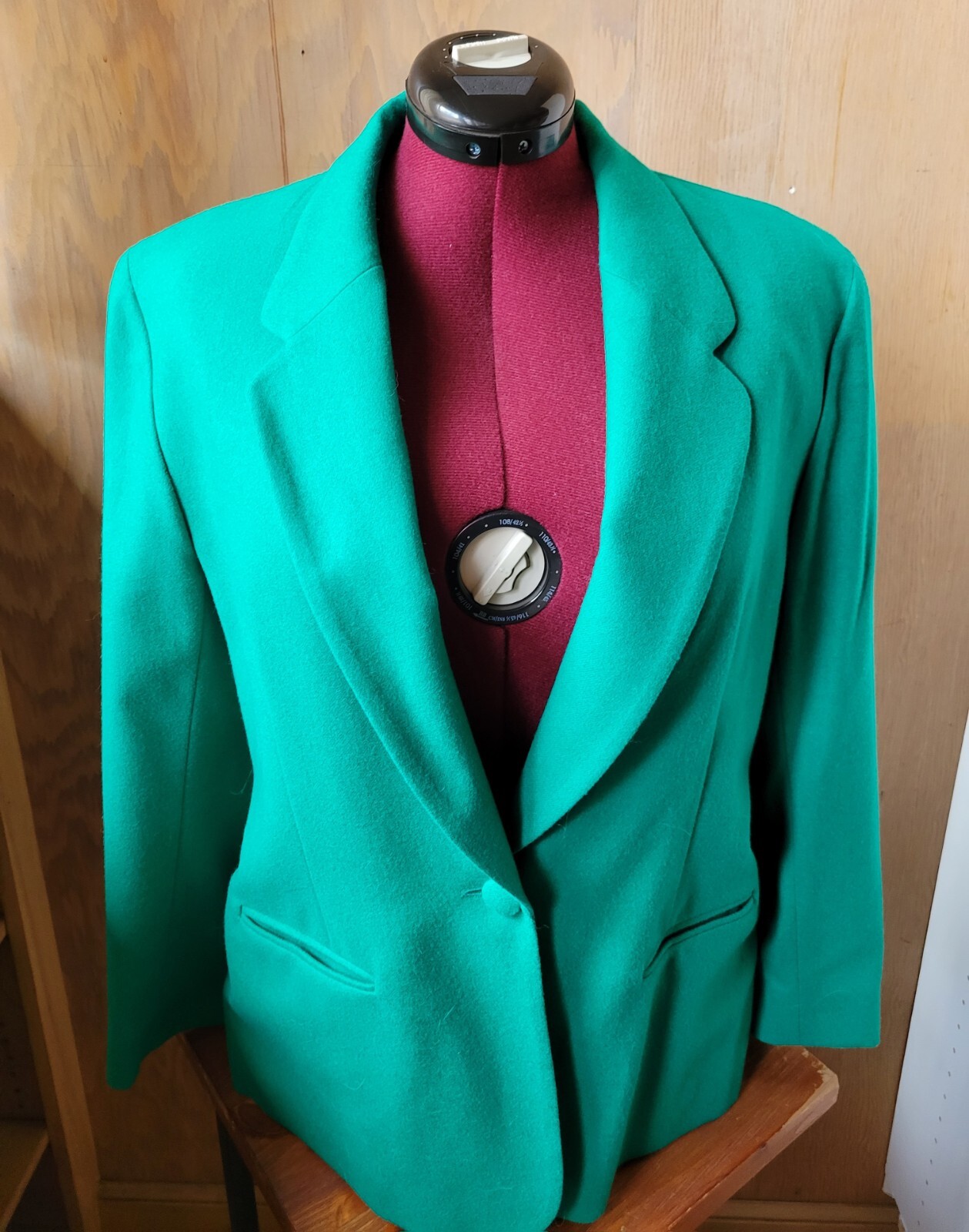 VTG 1980s Pendleton Emerald Green Petite Blazer Jacke… - Gem