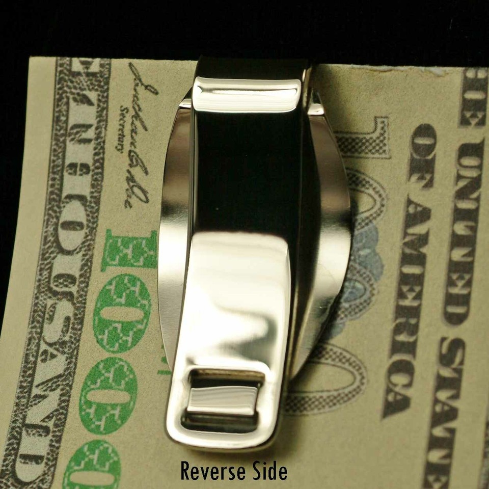 Silver Dollar Size Money Clip Stainless Coin Holder Bezel Morgan Peace ...