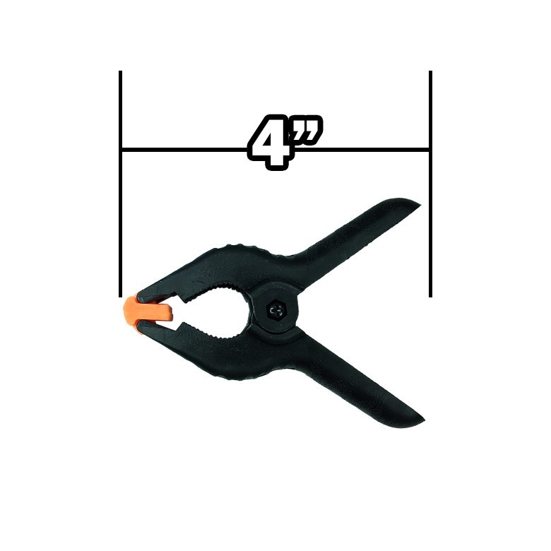 4" inch Heavy Duty Plastic Spring Clamps Tips DIY Small Tool Clip Jaw ...