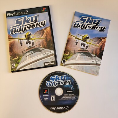 Sky Odyssey (Sony PlayStation 2 PS2, 2000, Black Label) CIB TESTED ...