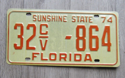 1974 Florida License Plate sunshine state tag | eBay
